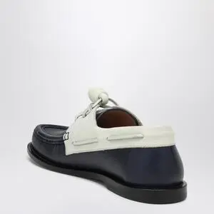 Loewe Leather Campo Boat Shoe - Blue