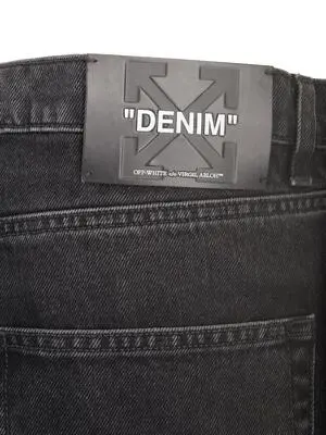Off-White Relaxed Fit Diag Jeans - Black