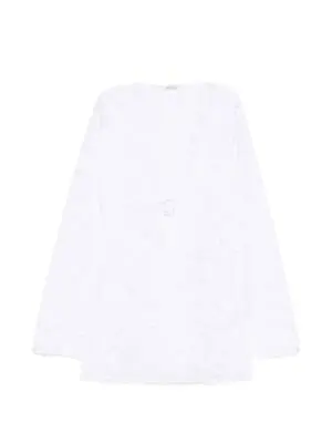Oseree Lace Caftan - White