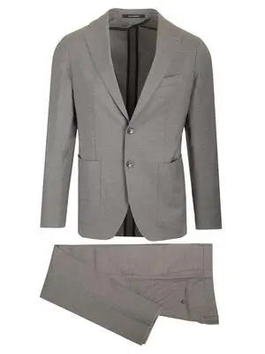 Tagliatore Montecarlo Wool Suit - Gray