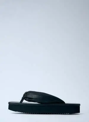 Rick Owens Hollywood Flip Flop Leather Sandals