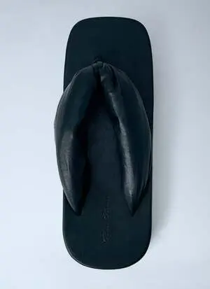 Rick Owens Hollywood Flip Flop Leather Sandals