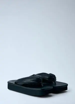 Rick Owens Hollywood Flip Flop Leather Sandals