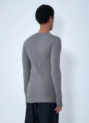 Rick Owens Crewneck Long Sleeve T-shirt - Gray