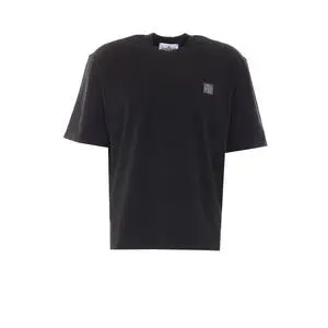 Stone Island Compass Patch Logo T-shirt - Black