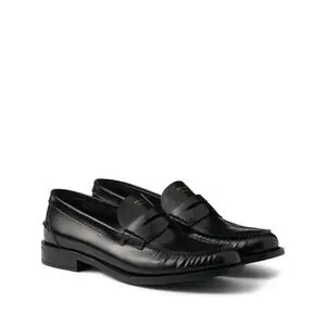 Prada Leather Loafers - Black