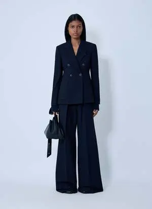 Max Mara Textured Wool Double-breasted Blazer