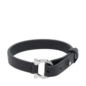 FERRAGAMO Gancini Bracelet - Black