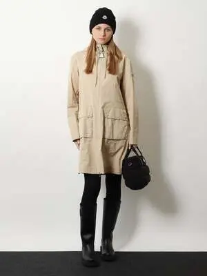 Moncler Laerte Cotton Blend Long Jacket