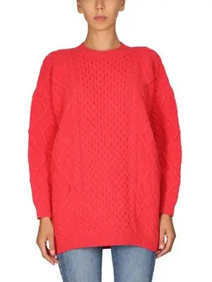 Stella McCartney Wool Crew Neck Sweater - Red