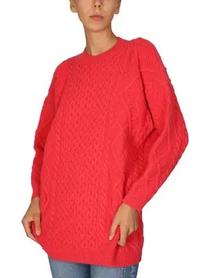 Stella McCartney Wool Crew Neck Sweater - Red