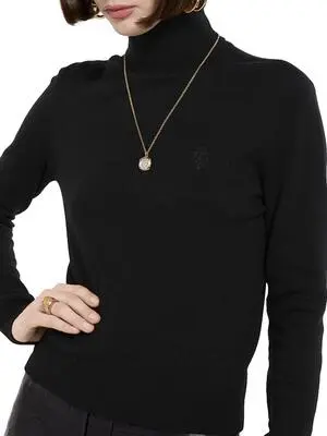 Gucci Wool Turtleneck With Embroidery