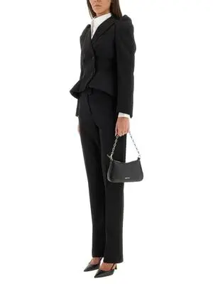 Alexander McQueen Wool Gabardine Tailored Pants