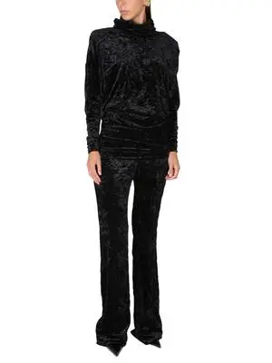 Saint Laurent Velvet Turtleneck Top