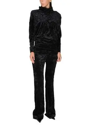 Saint Laurent Velvet Turtleneck Top