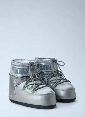 Moon Boot Icon Low Glance Boots - Silver