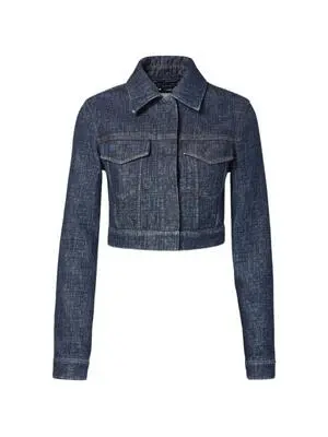 Fendi Cotton Denim Logo Jacket - Multicolor