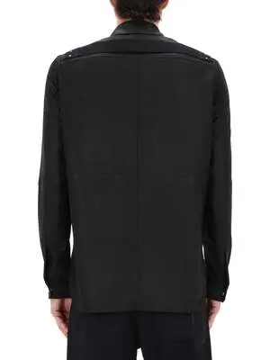 Rick Owens Leather Shirt Jacket