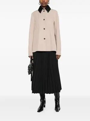 Sportmax Cotton Blend Trench Coat - Multicolor