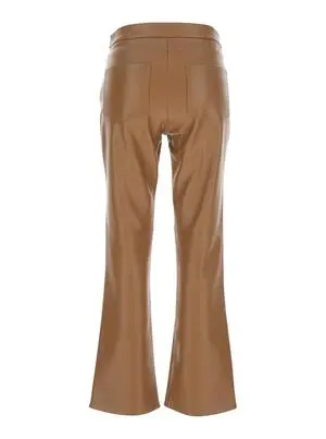 Max Mara Sublime Flared Eco-leather Trousers - Brown