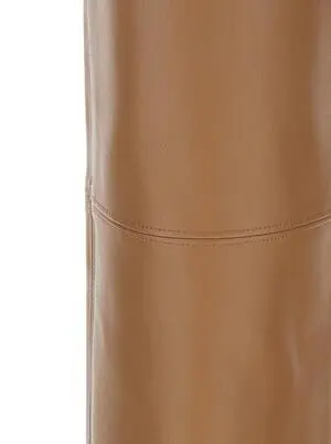 Max Mara Sublime Flared Eco-leather Trousers - Brown