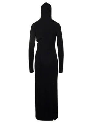 Versace Cut-out Hooded Maxi Dress - Multicolor