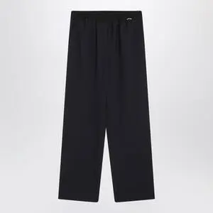 Miu Miu Blue Wool Pants - Multicolor