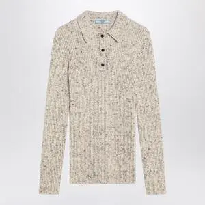 Prada Wool Blend Polo - Brown