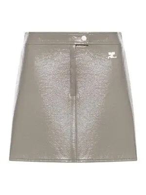 COURREGES Miniskirt Re-edition In Vinyl - Multicolor