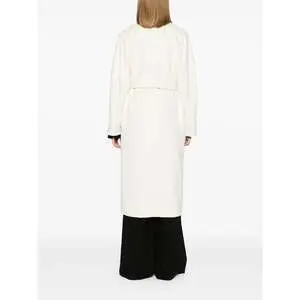 Max Mara Wool-cashmere Blend Coat - White