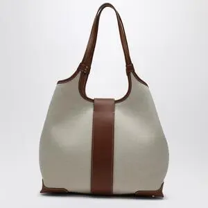 ROGER VIVIER Viv Choc Medium Shopping Bag - Cream