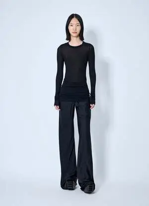 Rick Owens Bias Wide-leg Pants - Black