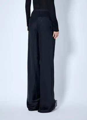 Rick Owens Bias Wide-leg Pants - Black