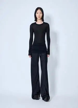 Rick Owens Bias Wide-leg Pants - Black