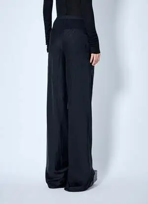 Rick Owens Bias Wide-leg Pants - Black