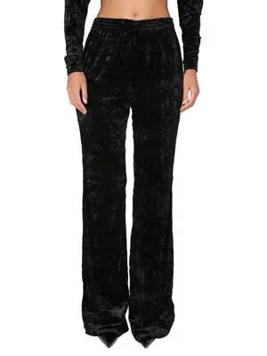 Saint Laurent Wide Leg Pants - Black