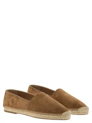 Brunello Cucinelli Washed Suede Espadrilles With Beading