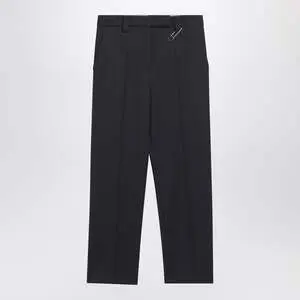 Prada Anthracite Grey Wool Trousers - Gray