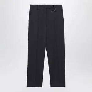 Prada Anthracite Grey Wool Trousers - Gray