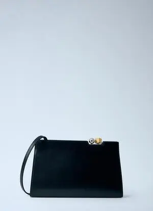 Jacquemus Le Salon Leather Shoulder Bag - Black