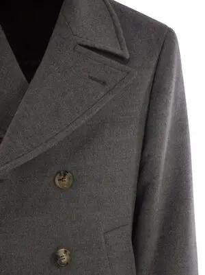 Brunello Cucinelli One-and-a-half-breasted Wool Coat