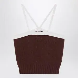 Prada Top In Wool And Cashmere
