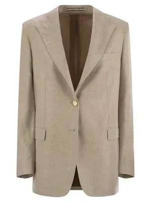 TAGLIATORE TAGLIATORE Two-Button Silk Jacket