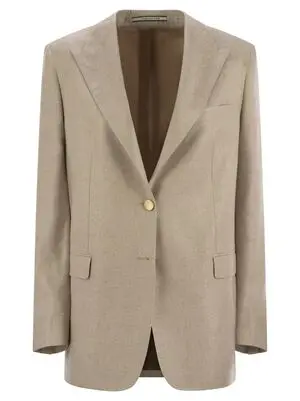 TAGLIATORE TAGLIATORE Two-Button Silk Jacket