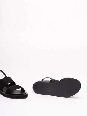 Max Mara Leather Flat Sandals