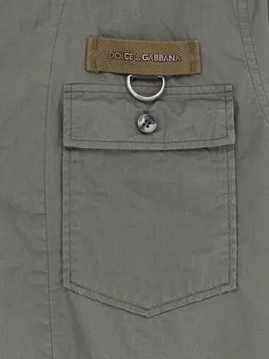 Dolce & Gabbana Cotton Shirt With Logo Patch - Multicolor