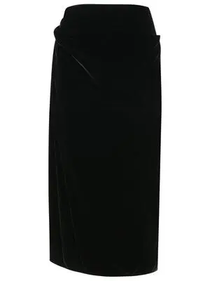 Etro Viscose Blend Skirt - Black