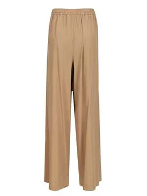 Max Mara Genero Wide-leg Washed Silk Trousers