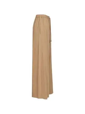 Max Mara Genero Wide-leg Washed Silk Trousers