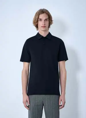 Dries Van Noten Cotton Helder Polo - Black